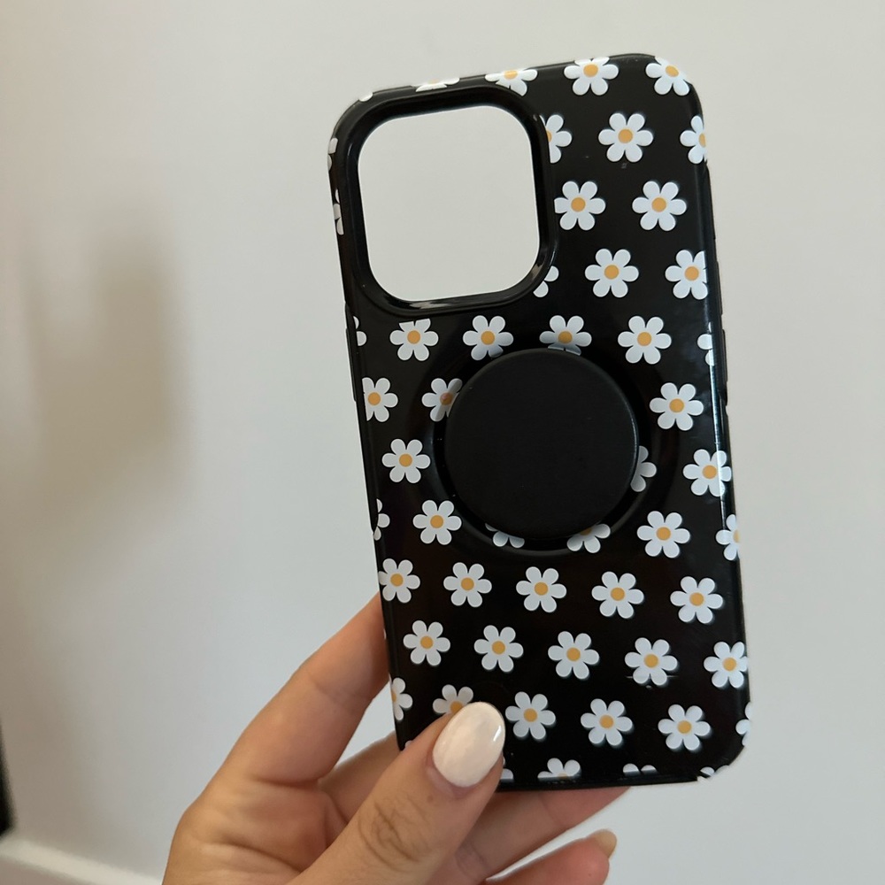 Iphone 13 Pro Daisy Otterbox + Pop Socket Case - Gem